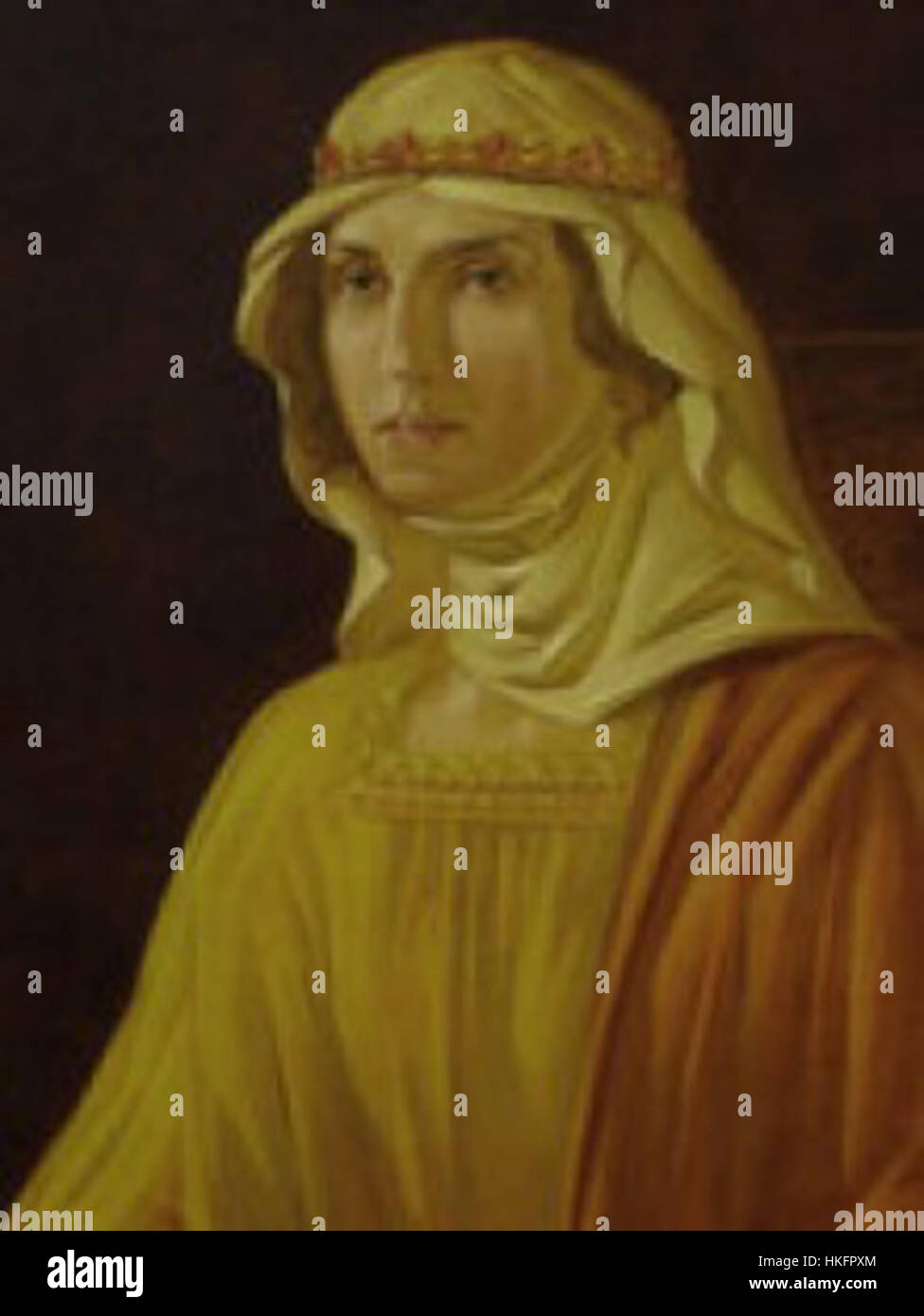 The portrait of Eupraxia Mstislavna is a 12th-century artwork that ...