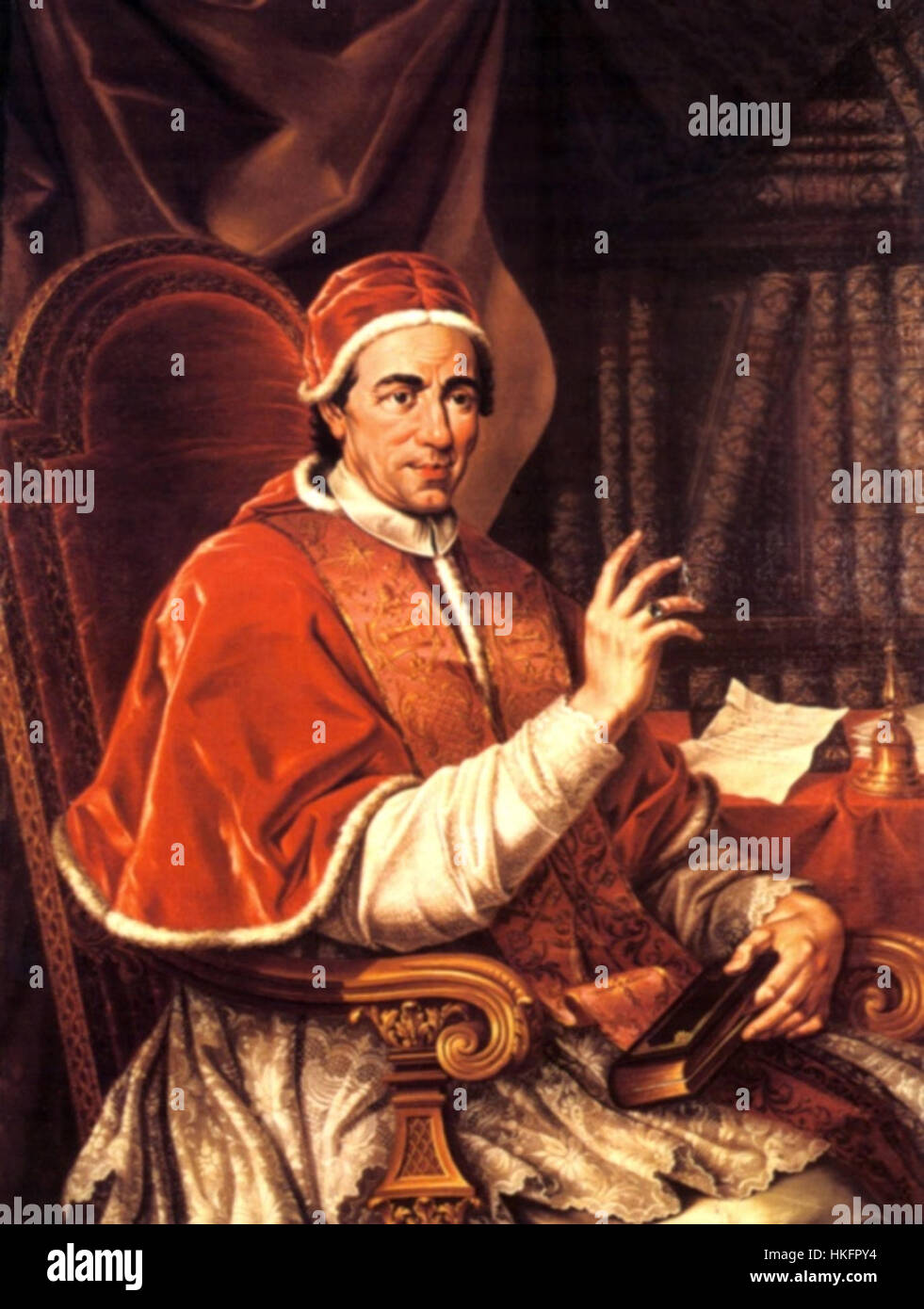 â€˜Clemens XIVâ€™ is an oil painting of Pope Clement XIV, showcasing ...
