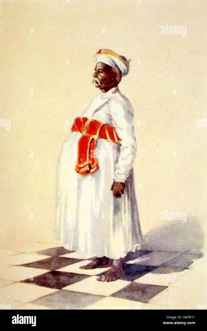 A traditional painting depicting Muniswami, a figure from Indian ...