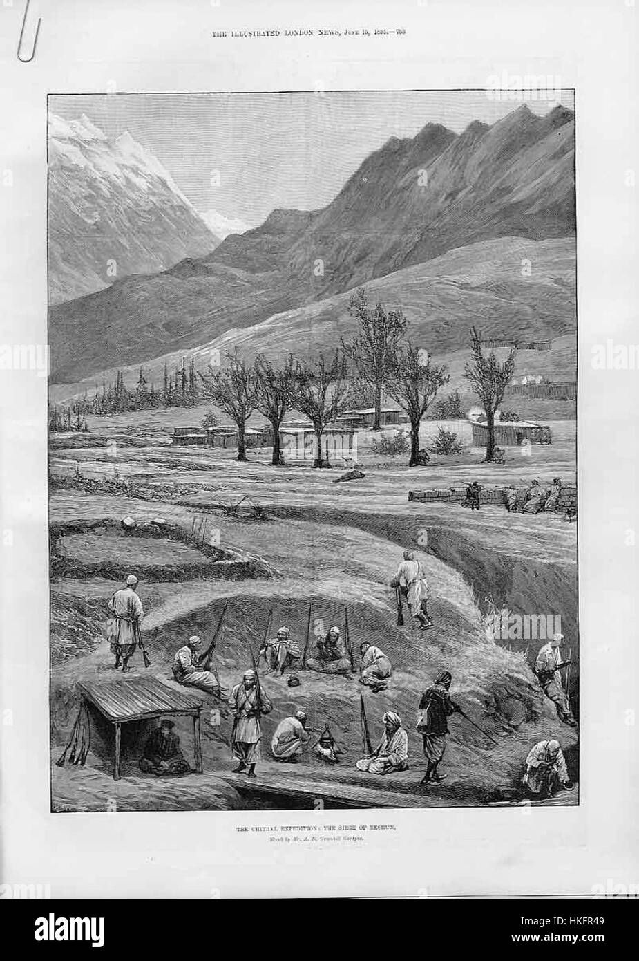 The 1895 painting 'Chitral' depicts the dramatic events surrounding the ...