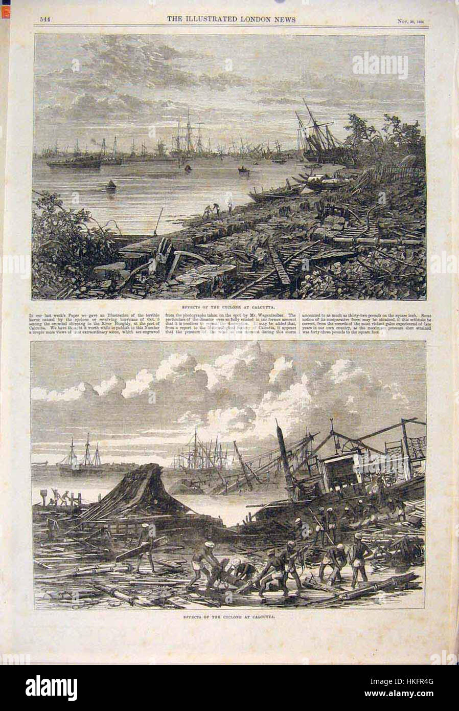 The 1864 Cyclone painting captures the intense power and fury of a ...
