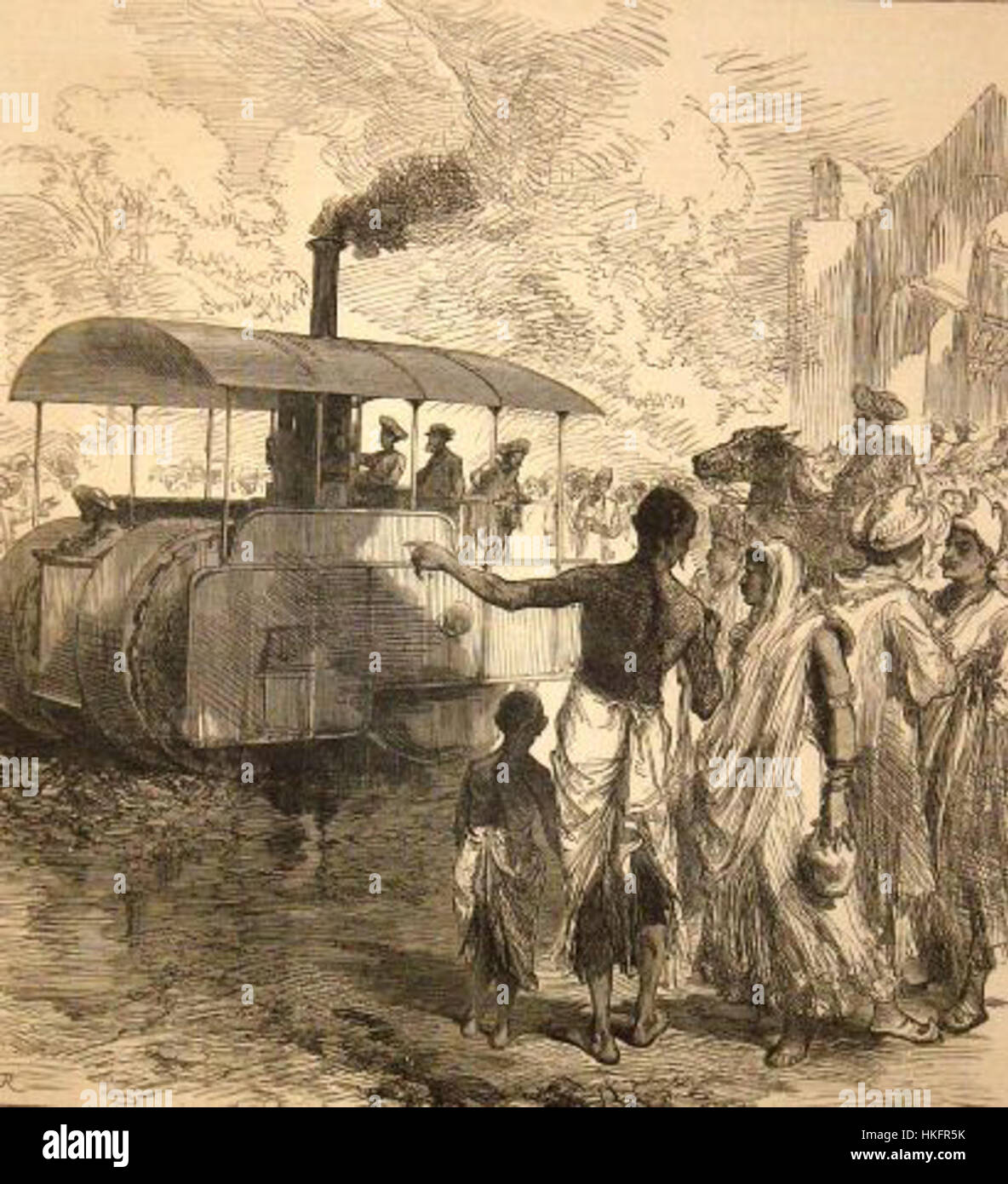 The painting titled 'Modern Juggernauth' presents a contemporary ...