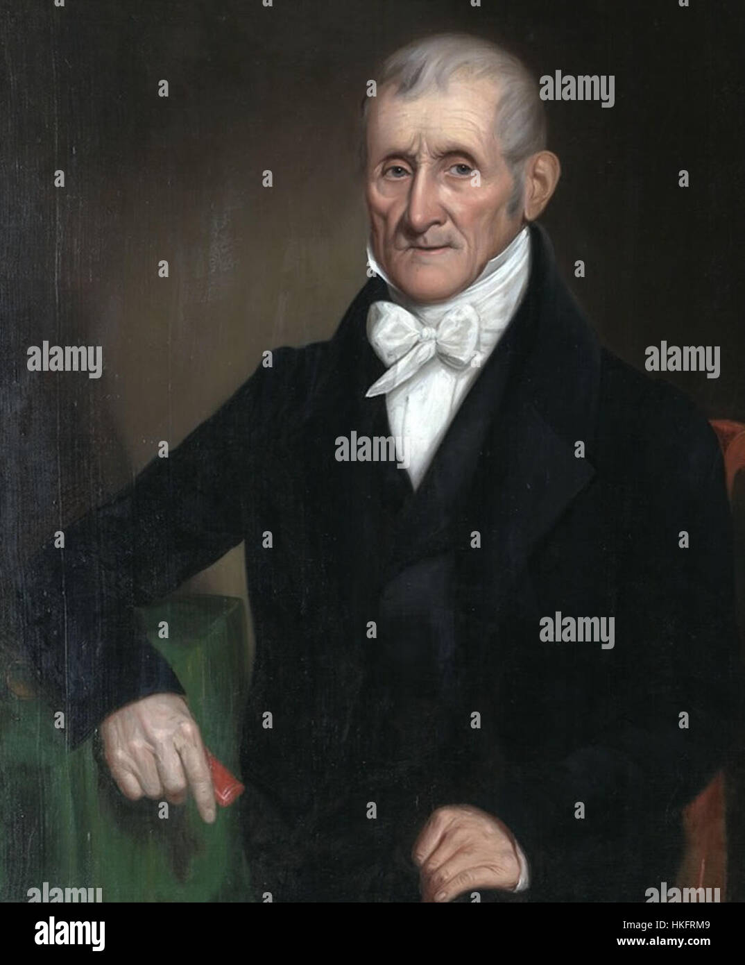 This artwork represents Caleb Tompkins, a figure possibly from American ...