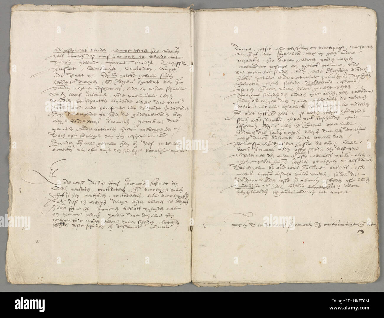The document *Unie van Utrecht* (Treaty of Utrecht) in the archives of ...