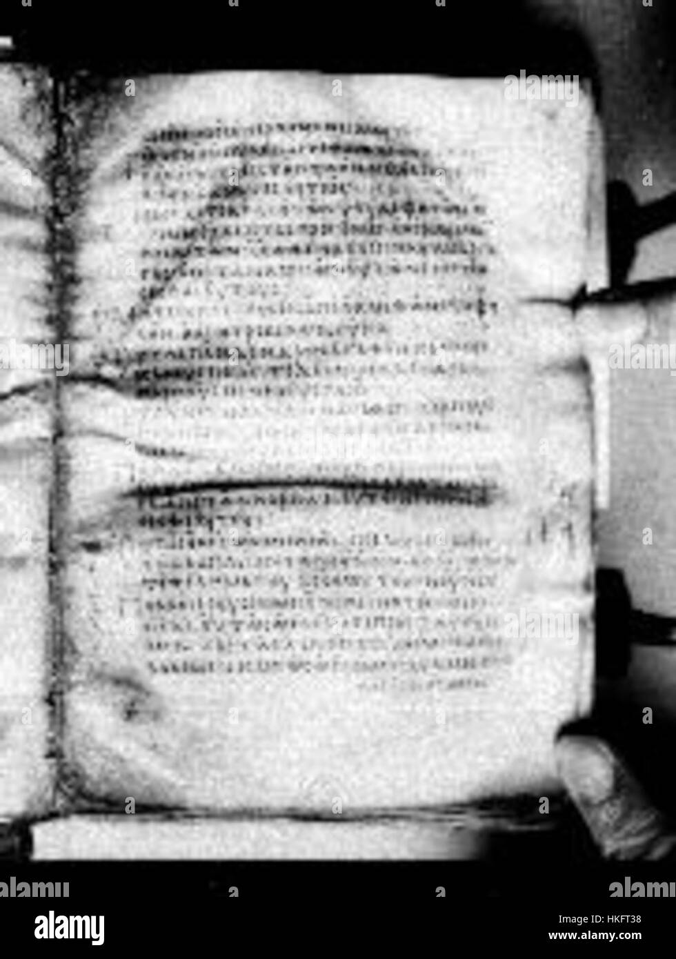 A manuscript or artwork in the uncial script, an early form of writing ...