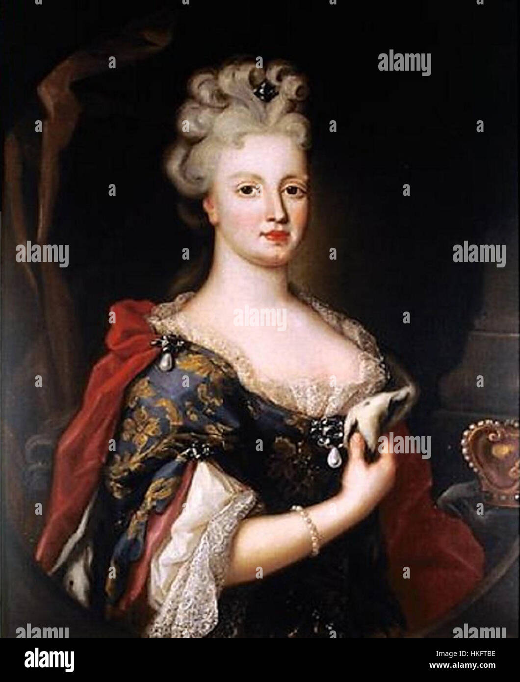 This portrait depicts Maria Anna of Austria, an influential 17th ...