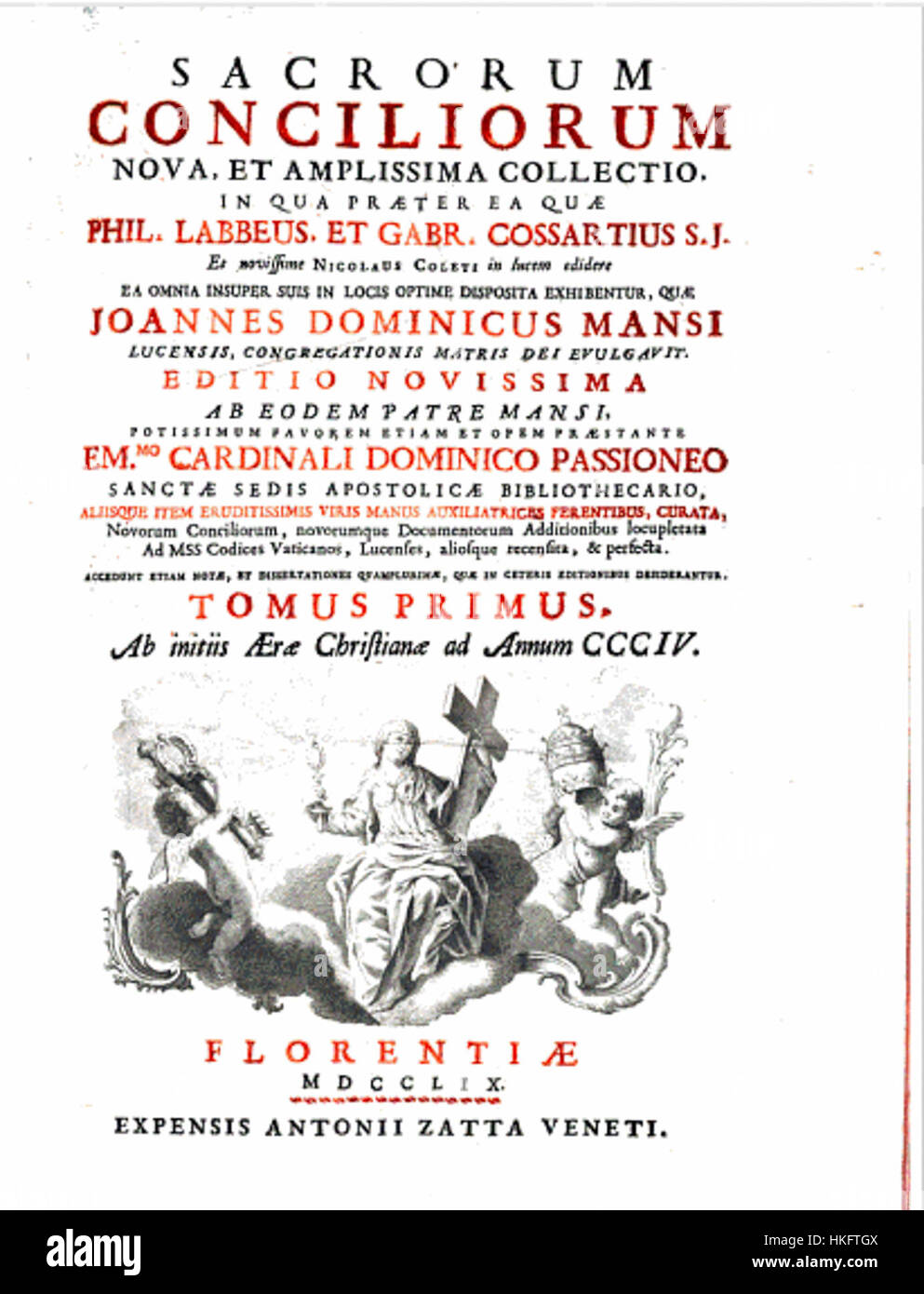 'Sacrorum conciliorum nova, et amplissima collectio' is a historical ...