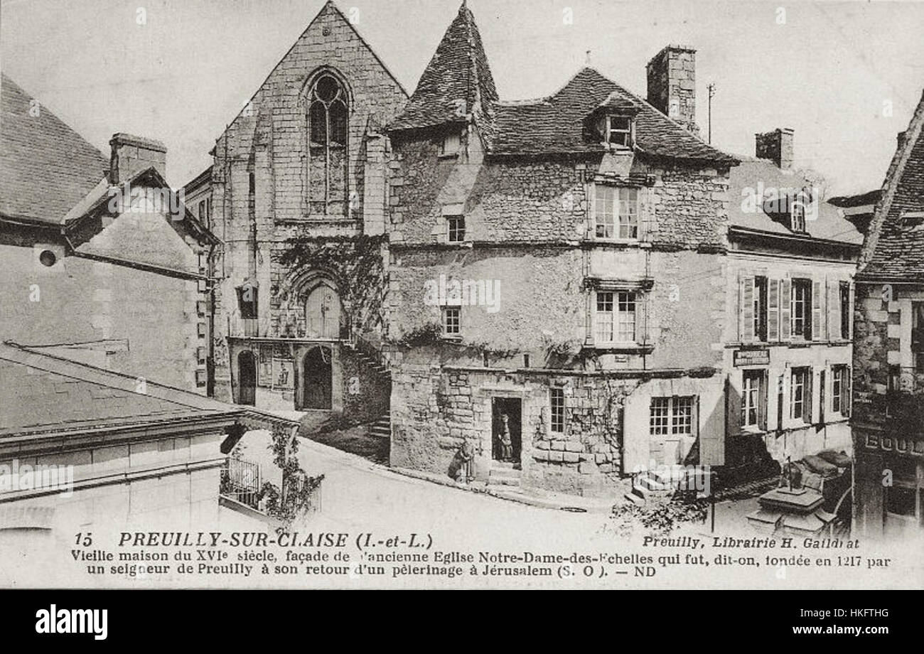 Preuilly maison renaissance Stock Photo - Alamy