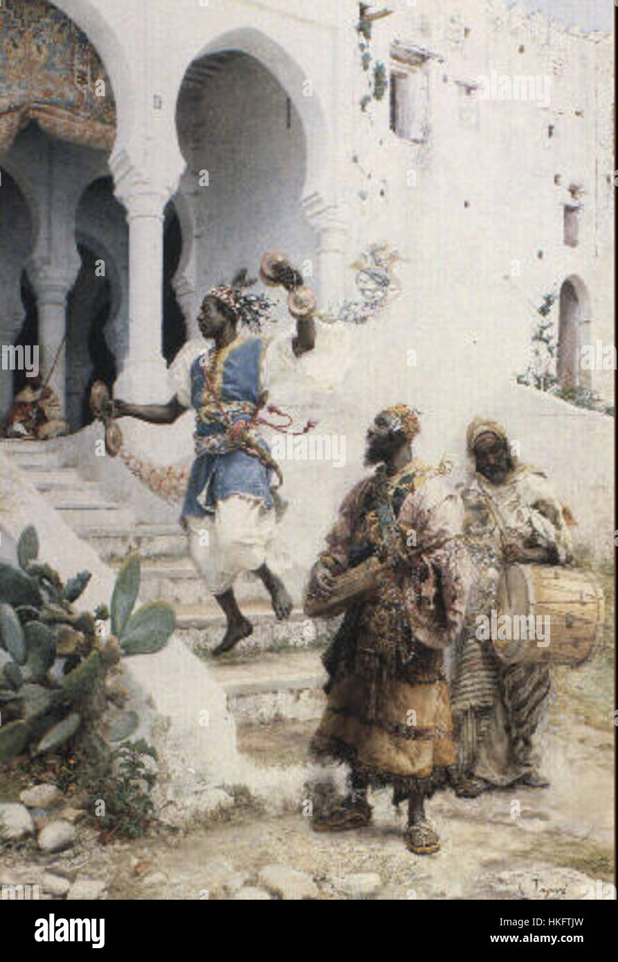 This artwork, 'Tapiro 189x Musics Gnawa,' displays the fusion of ...