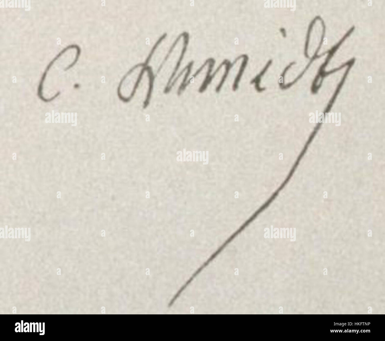 Signature de Charles Schmidt Stock Photo - Alamy