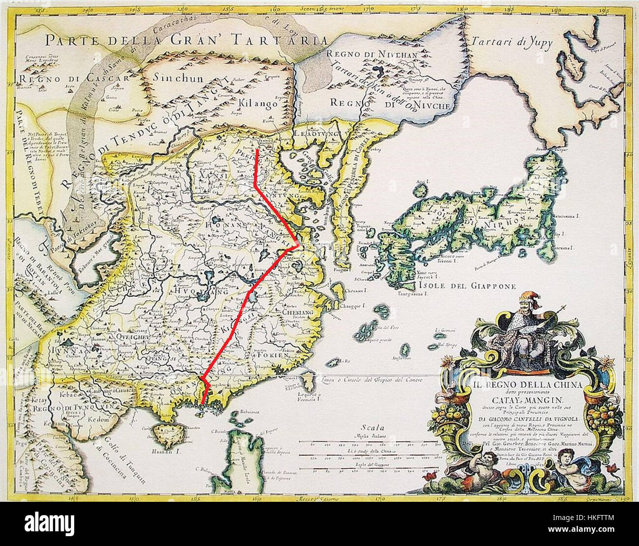 Matteo Ricci's way from Macau to Beijing Stock Photo - Alamy