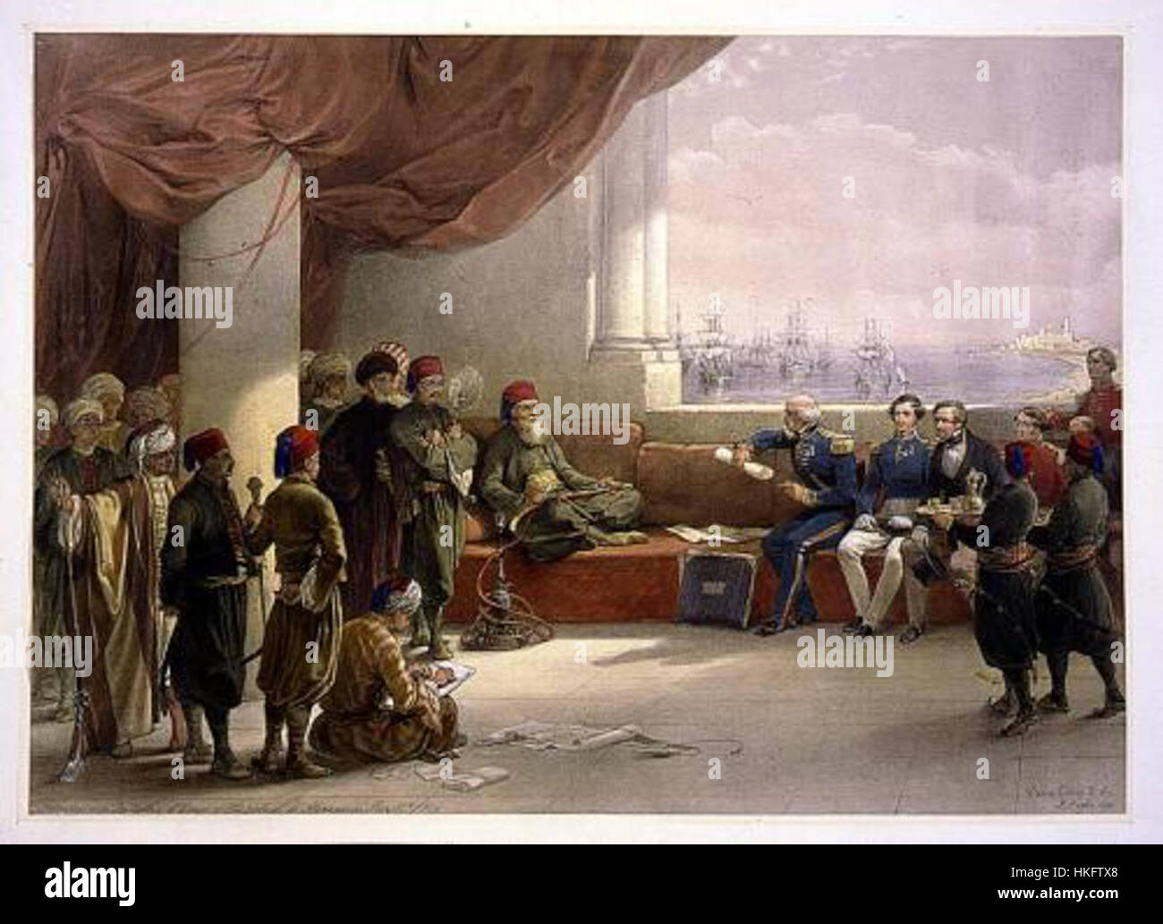 This image captures the moment during an interview with the Viceroy of ...