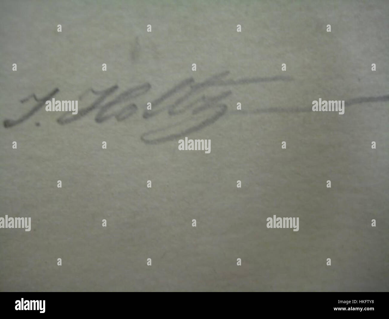 Itshak Holtz Signature Stock Photo - Alamy