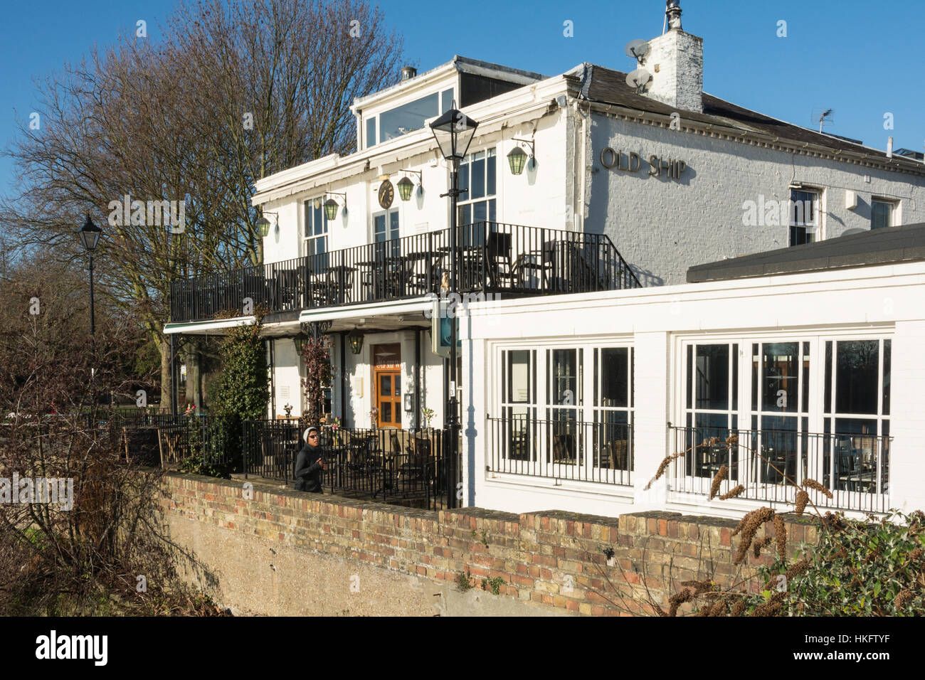 The Old Ship public house, Upper Mall, Chiswick, southwest London ...
