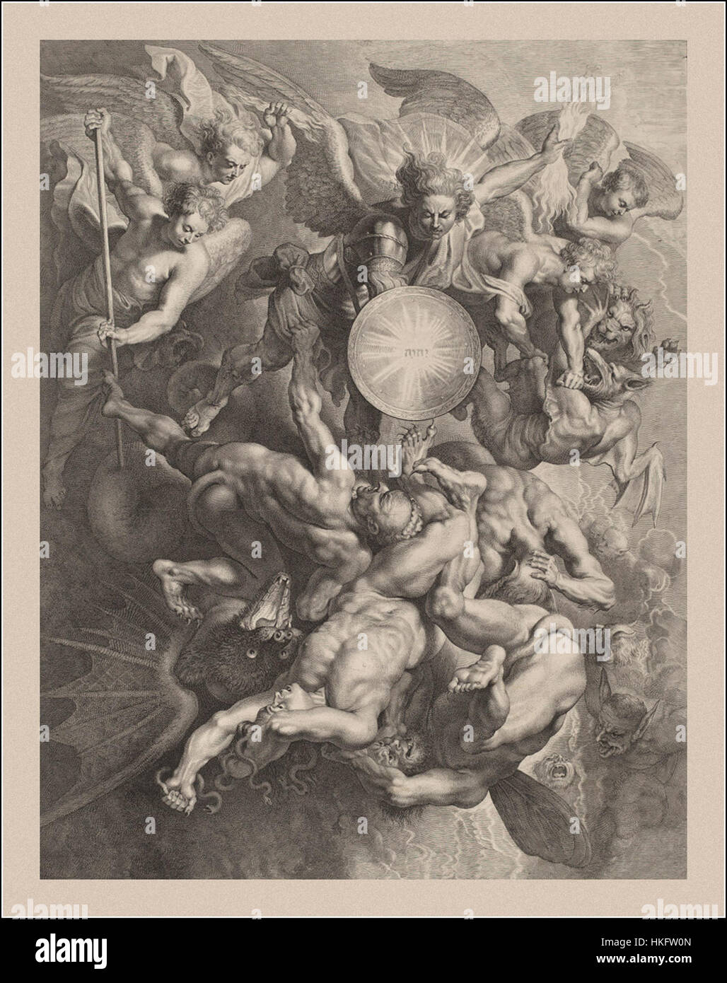 Angels in battle hi-res stock photography and images - Alamy