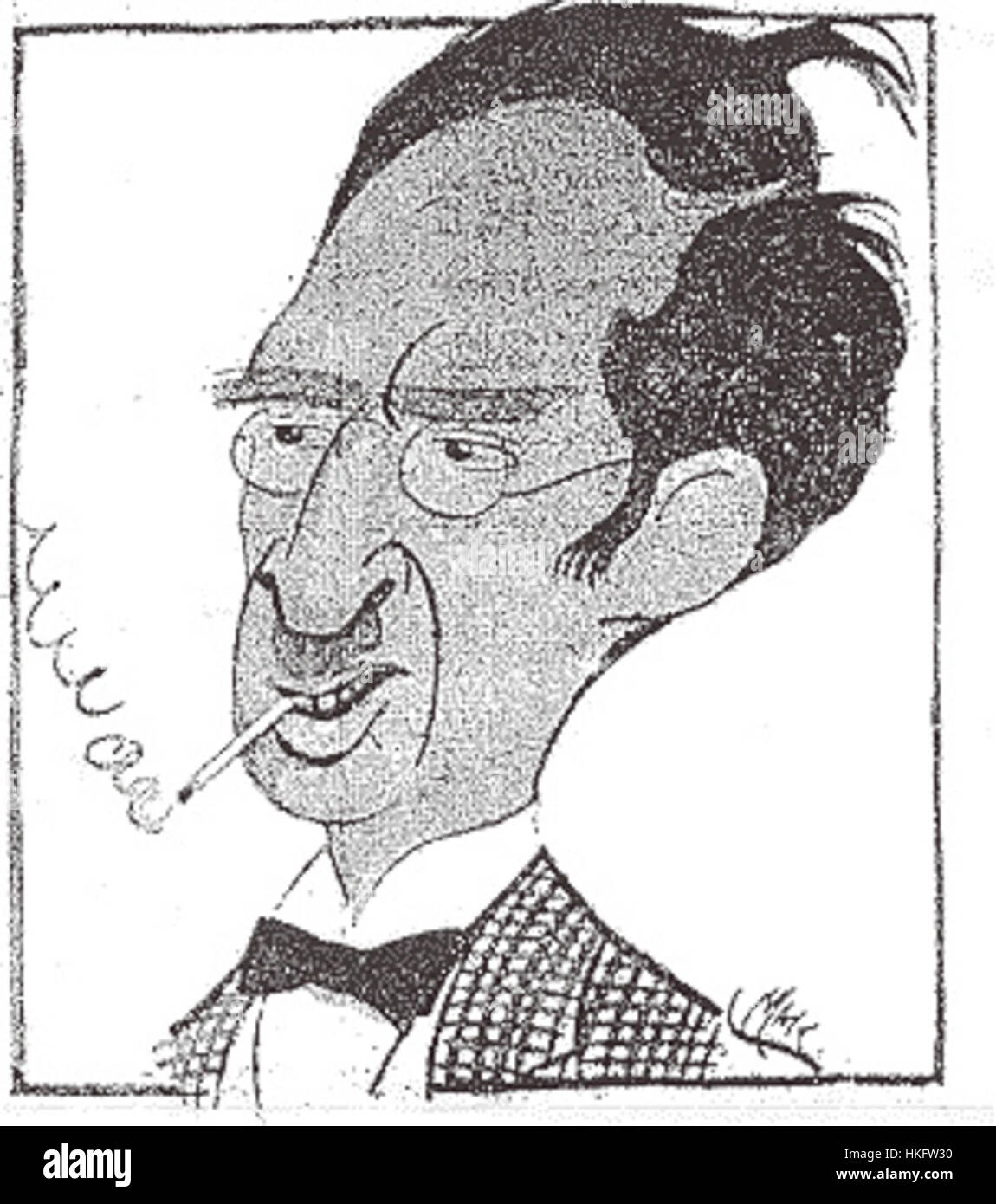 Joseph Holbrooke’s 1923 drawing captures the detailed portraiture of ...