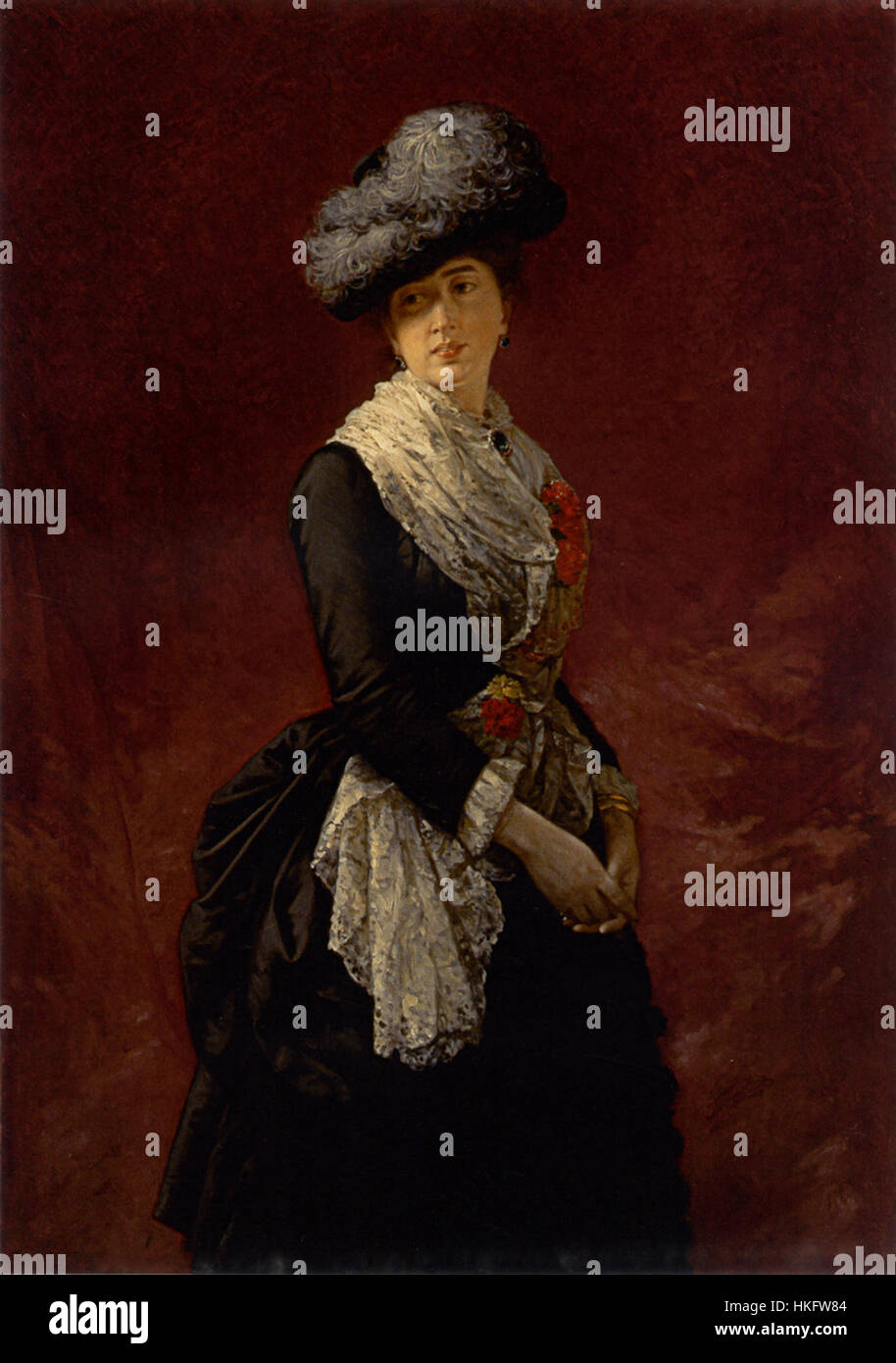 'Retrato de Cecilia de Madrazo' is a portrait by Spanish artist Madrazo ...