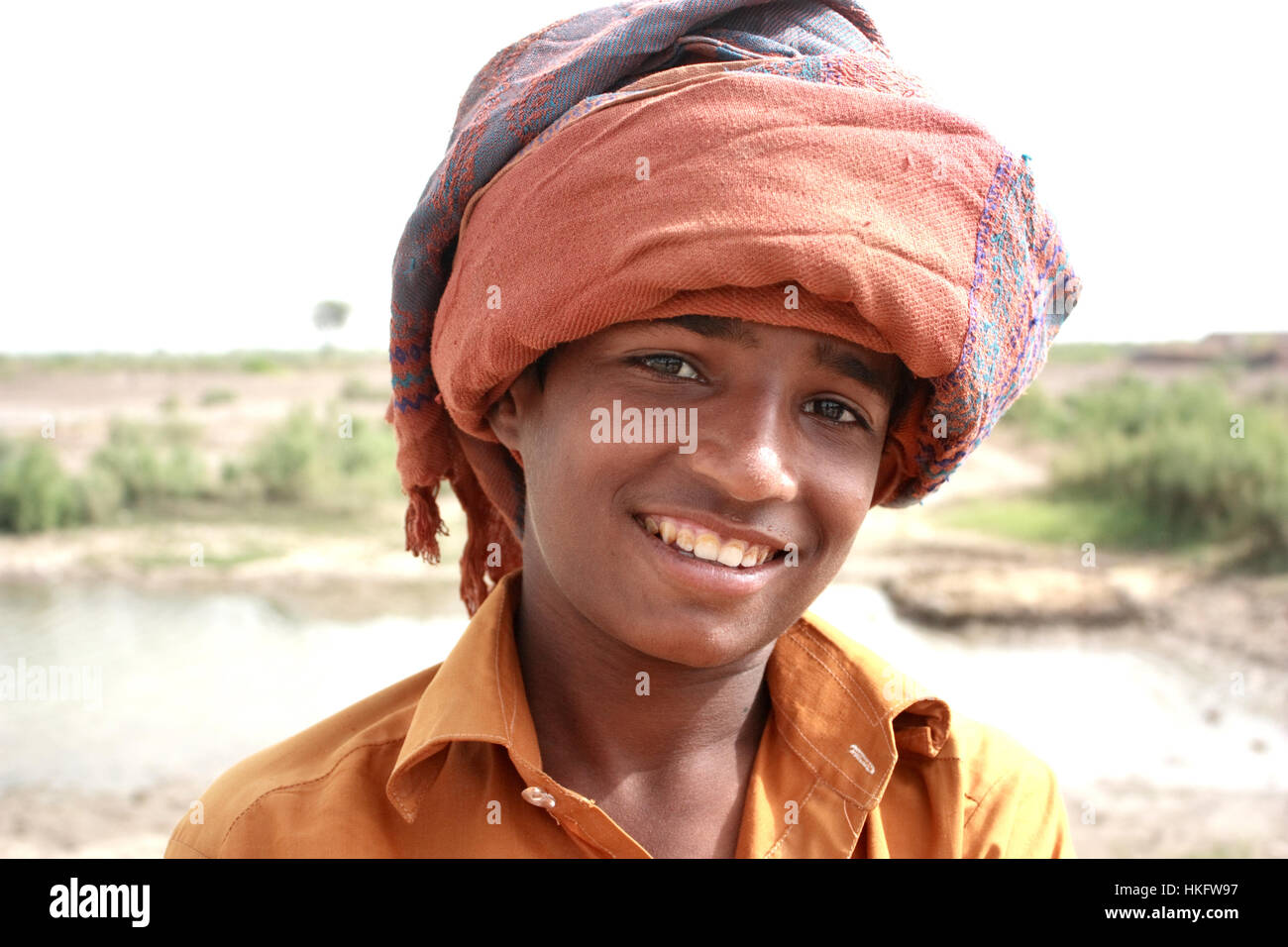 Portrait of boy wearing turban Stock Photo - Alamy