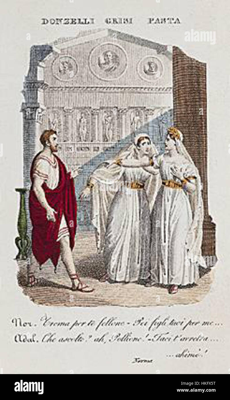 The 1831 cast of 'Norma' by Bellini represents a key moment in operatic ...