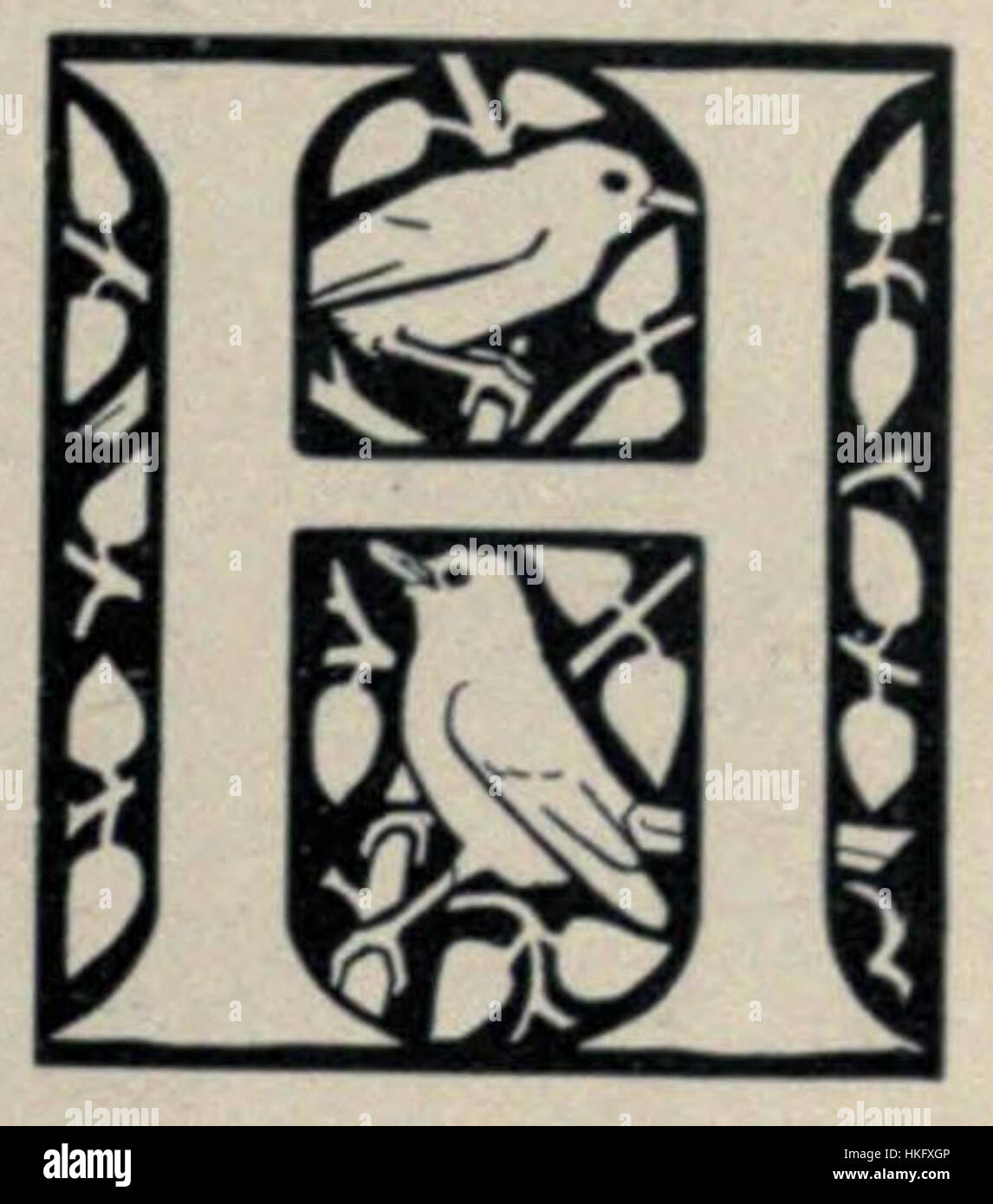 Medieval letter 'h' hi-res stock photography and images - Alamy