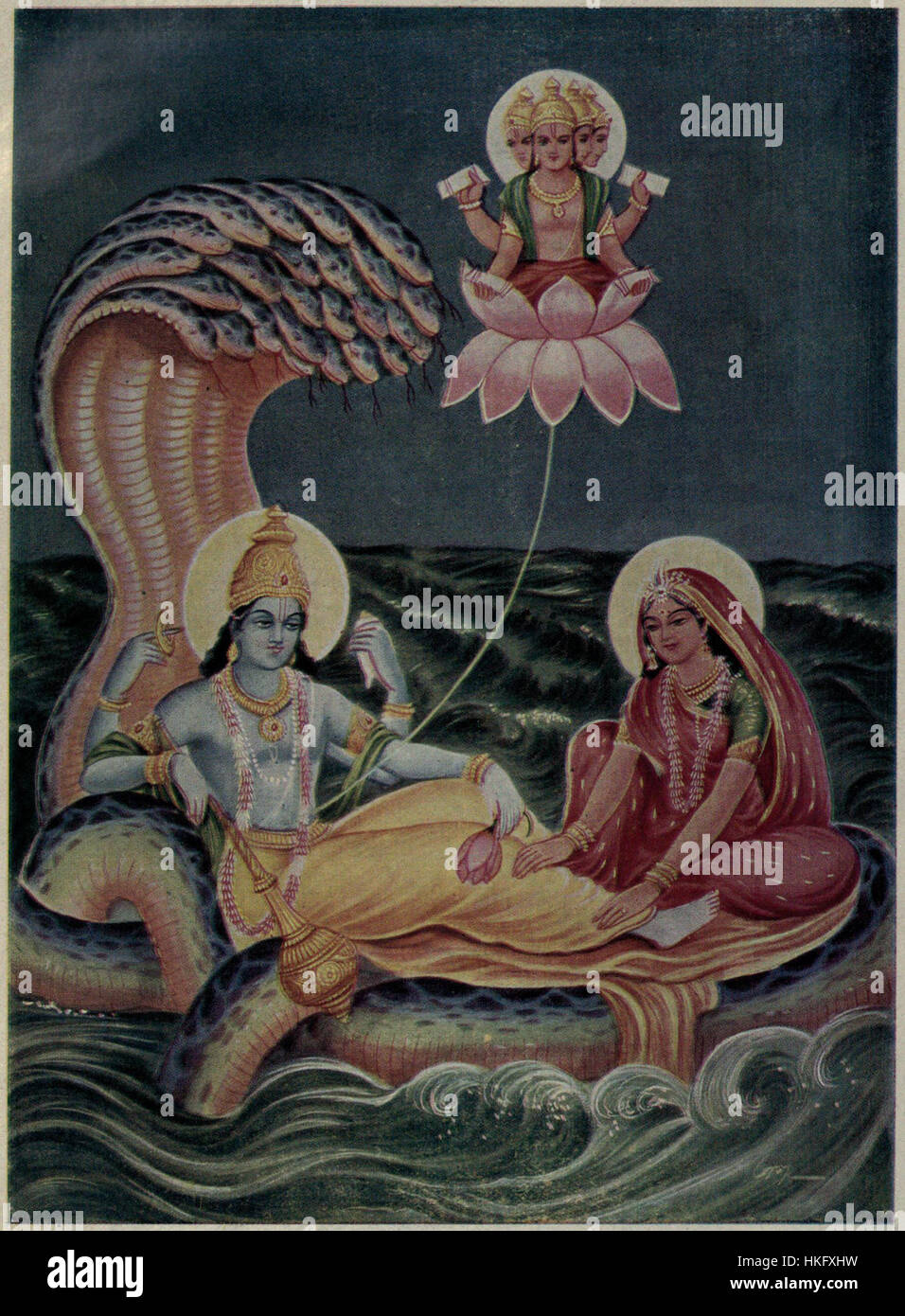 'Sheshashayi Vishnu' is a Hindu sculpture representing Lord Vishnu ...