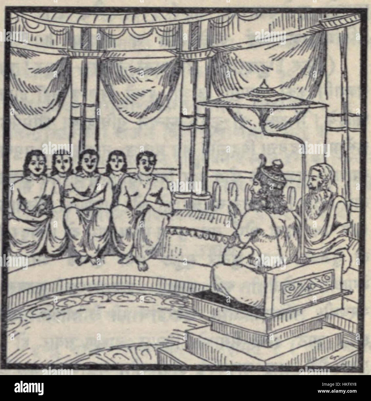 Pandavas Painting High Resolution Stock Photography and Images - Alamy