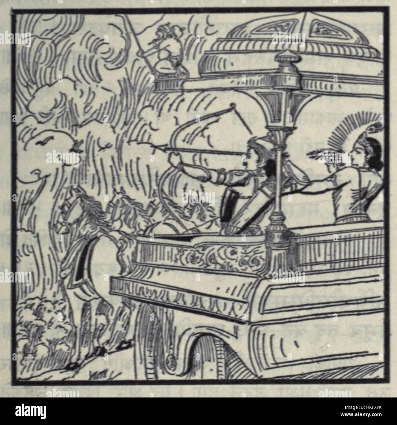 This painting depicts the iconic scene from the Mahabharata, where ...