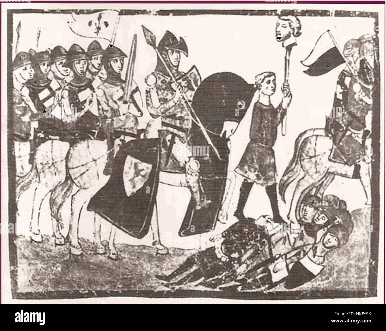 The 'BitvauColle 1269' depicts a historical battle scene, showcasing ...