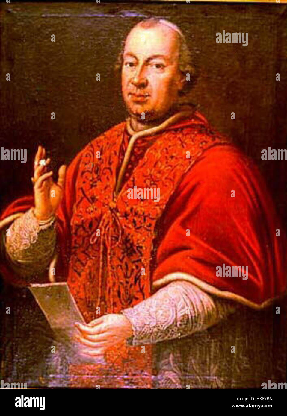 Portrait du pape Pie VI Stock Photo - Alamy