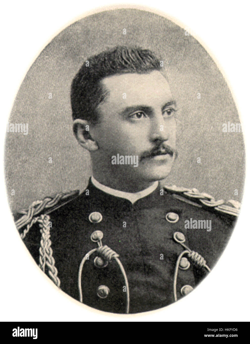 This historical painting portrays Captain Buckey O'Neill, an American ...