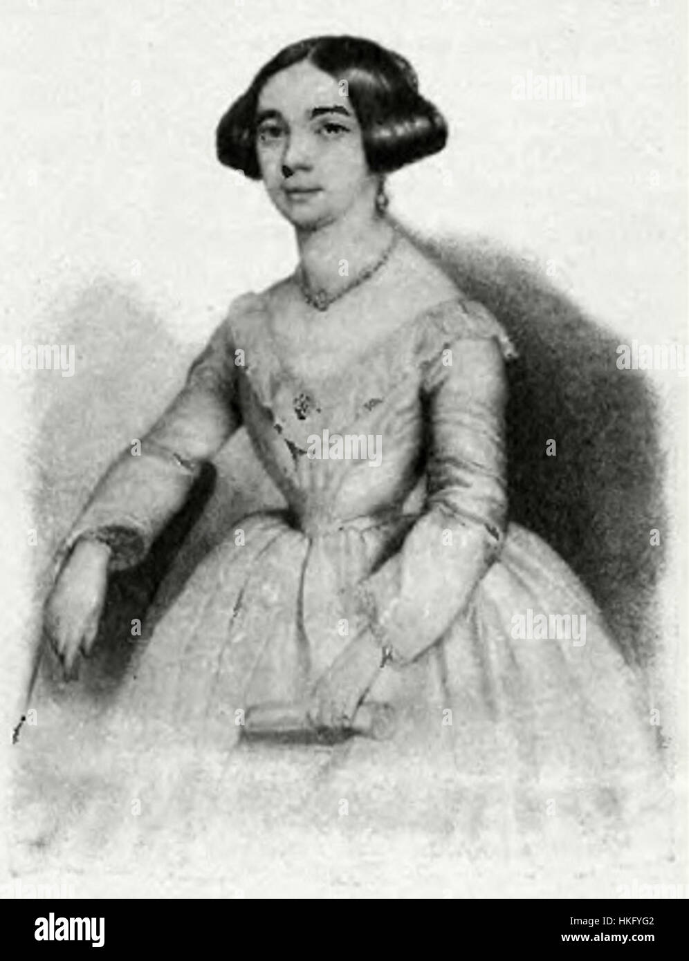 A portrait painting of Aniela Aszpergerowa, a notable Polish figure ...