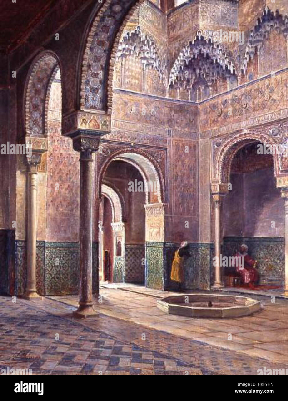 The Sala de los Abencerrajes is a room in the Alhambra, Granada, Spain ...