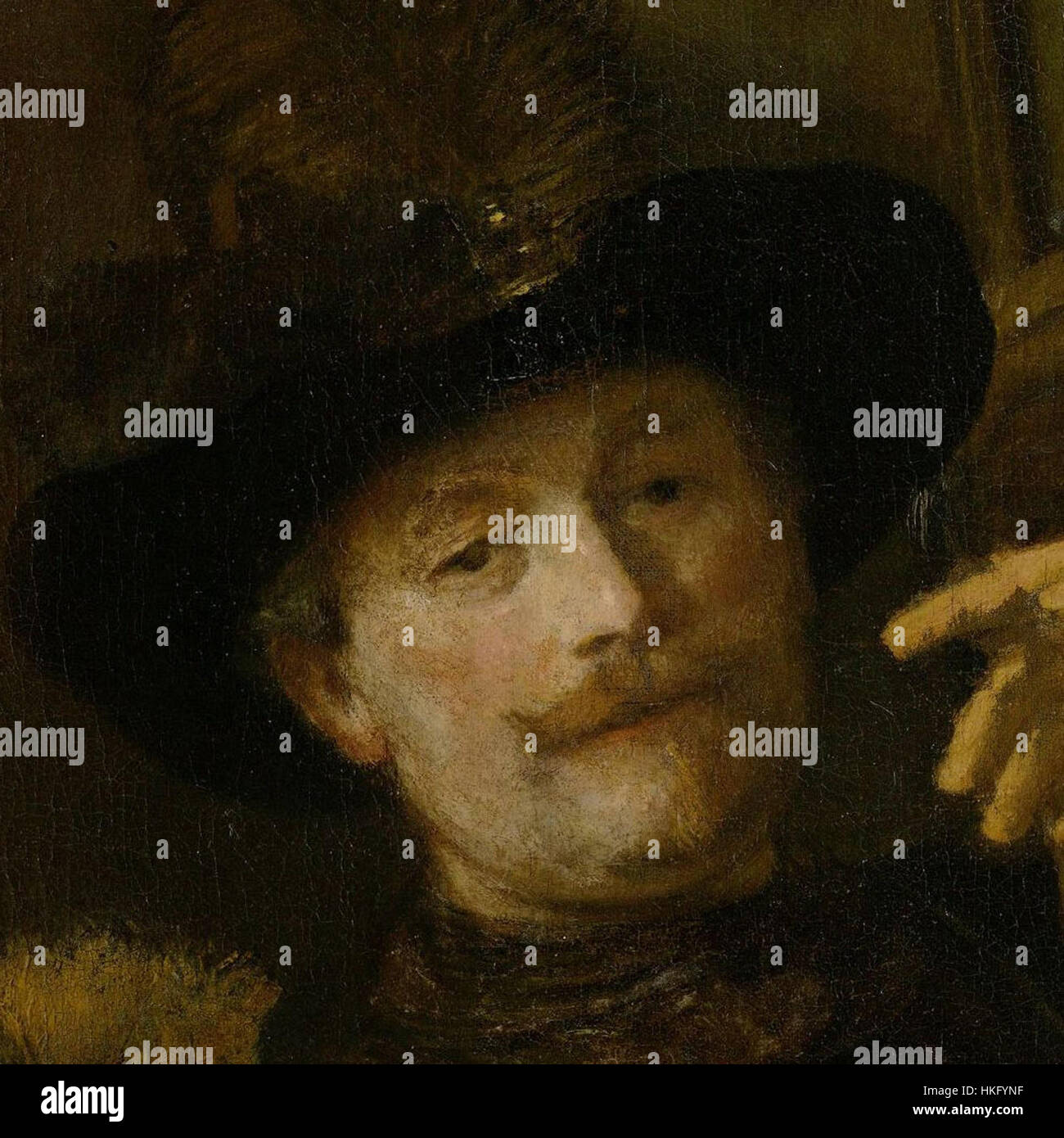 This painting, *The Nightwatch*, attributed to Barent Harmansen ...