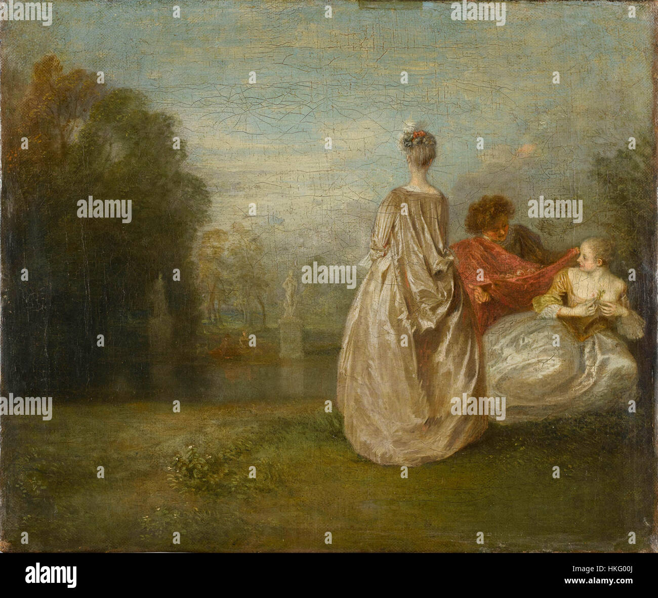 'Les deux Cousines' (The Two Cousins) is a portrait painting by an ...