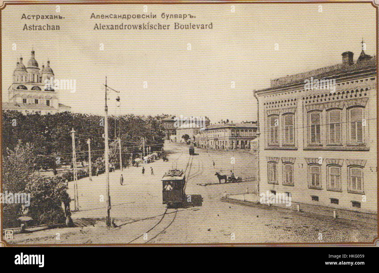 This painting of Alexander Boulevard captures the grandeur of a historical European avenue ...