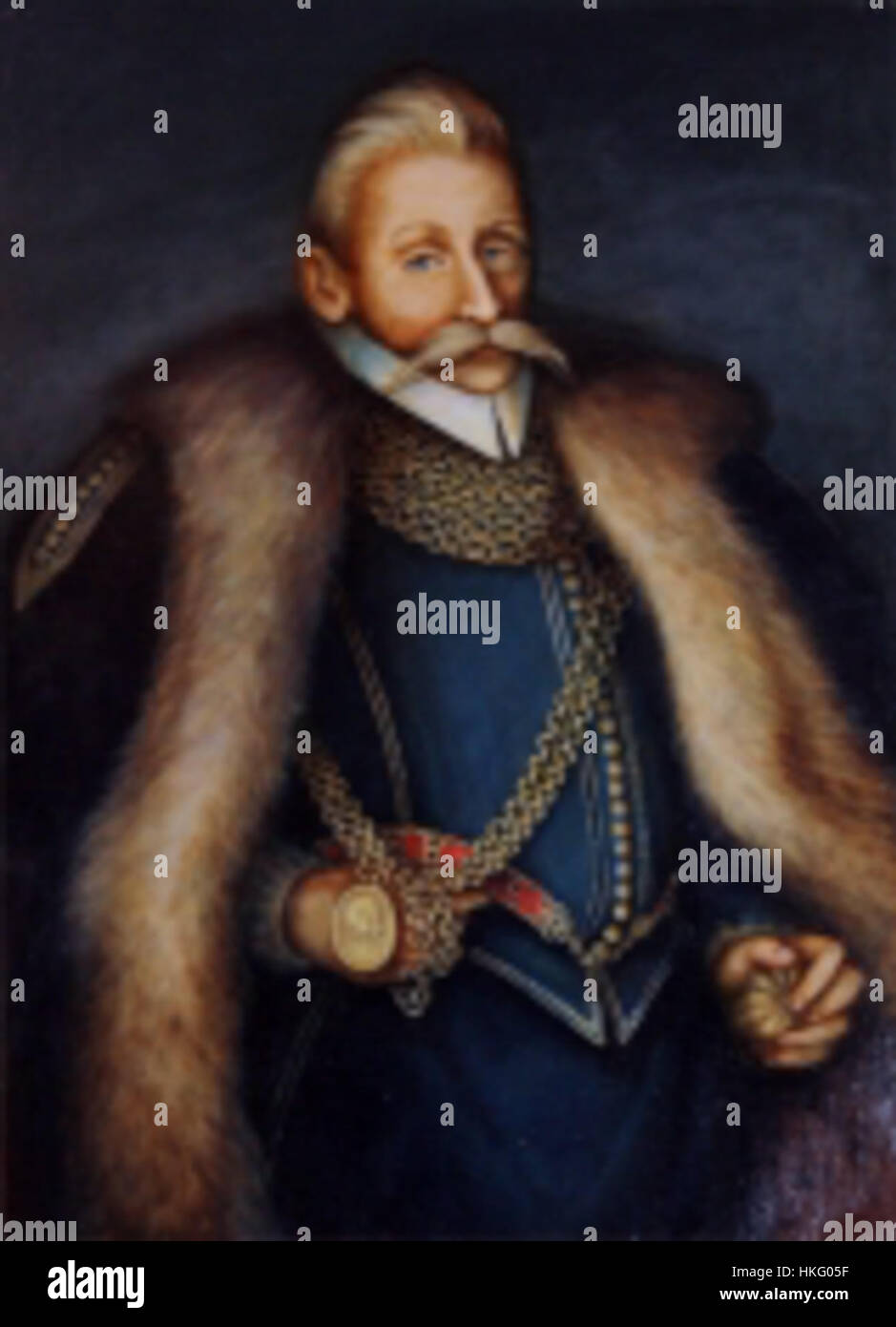 This artwork of Boguslaw XIII, a historical Polish prince, portrays his ...