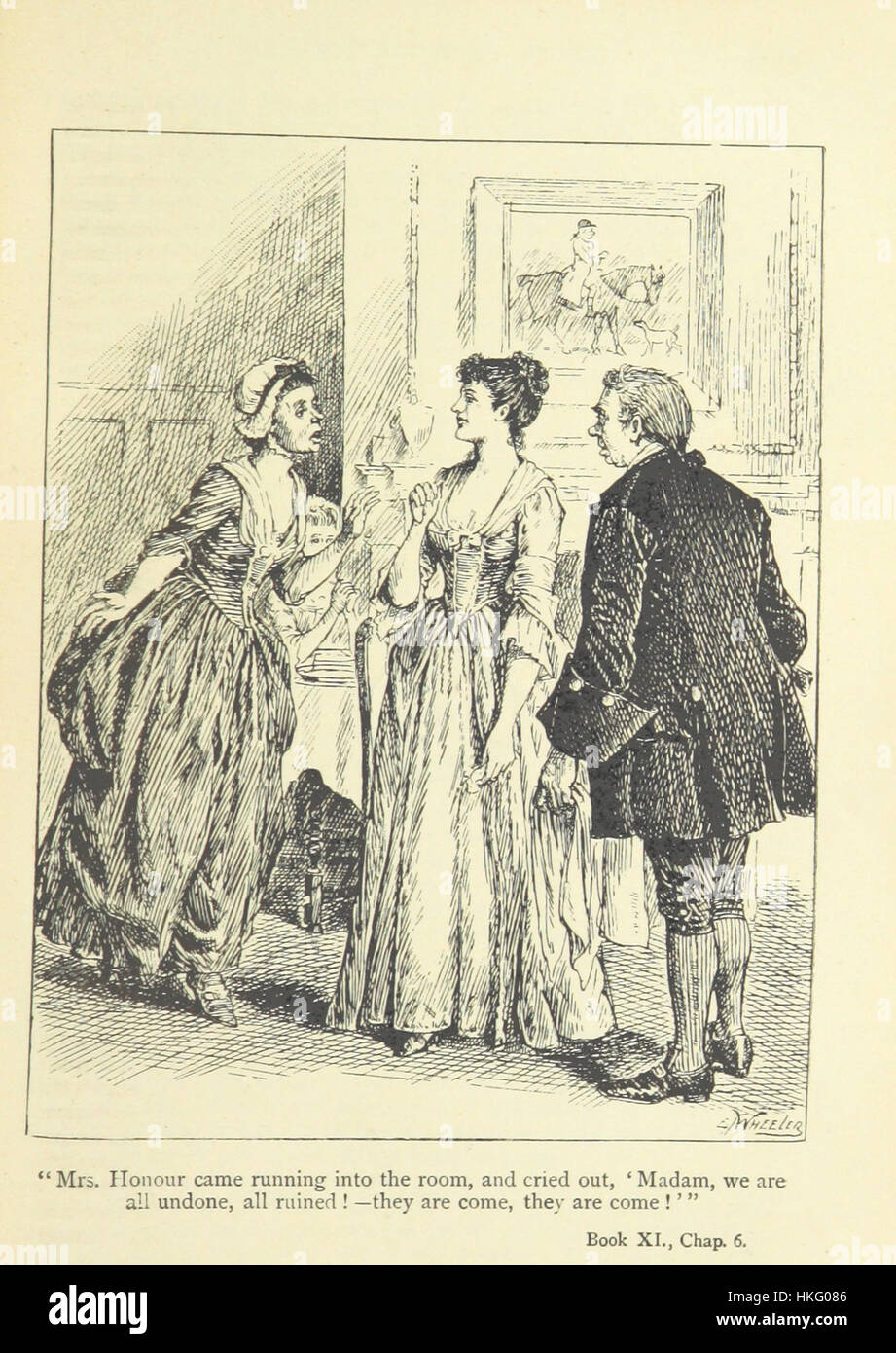 This painting titled *Tom Jones XI 6* is part of a series illustrating ...