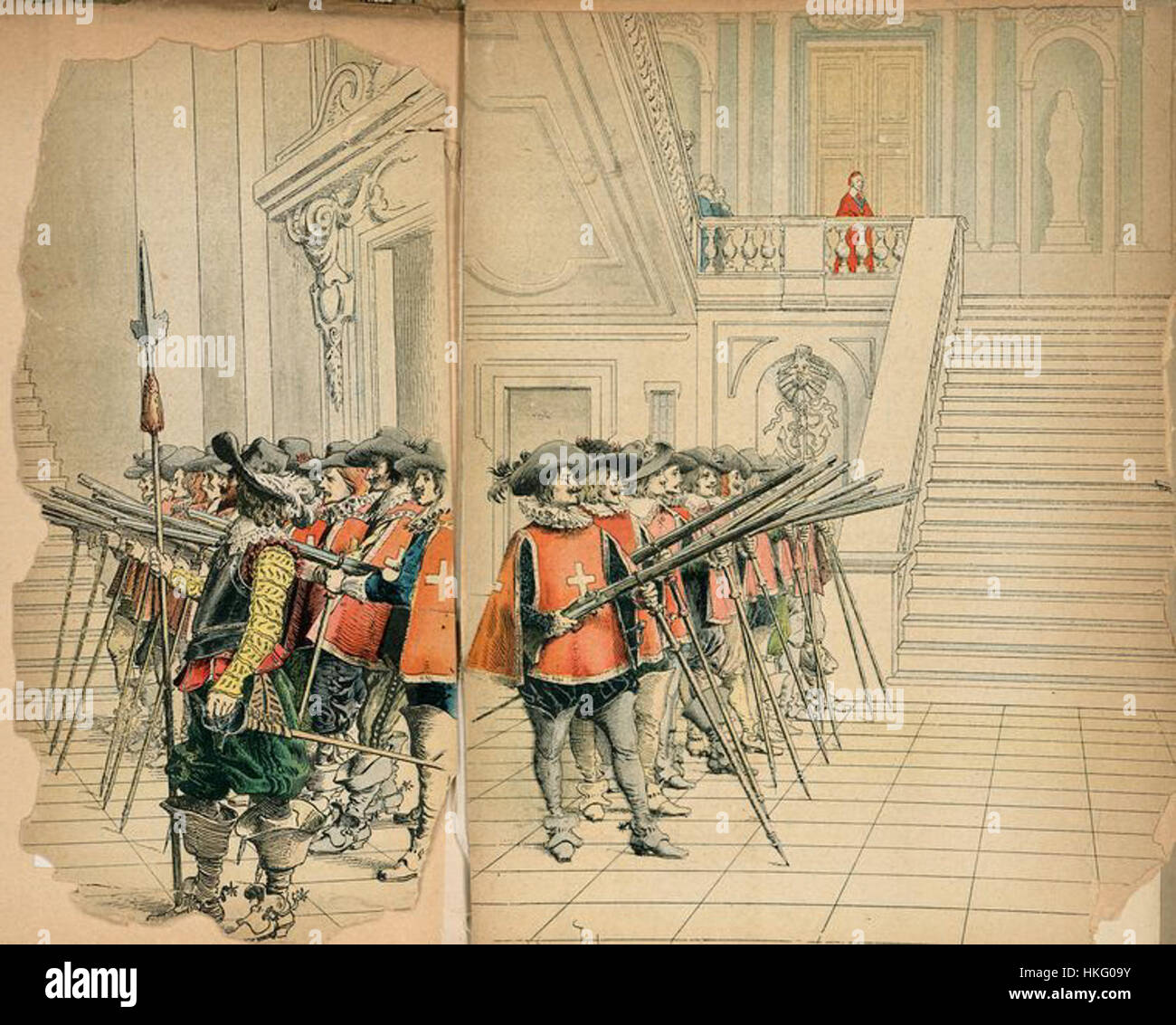 'Gardes du cardinal 02' by Vinkhuijzen is a painting depicting the ...