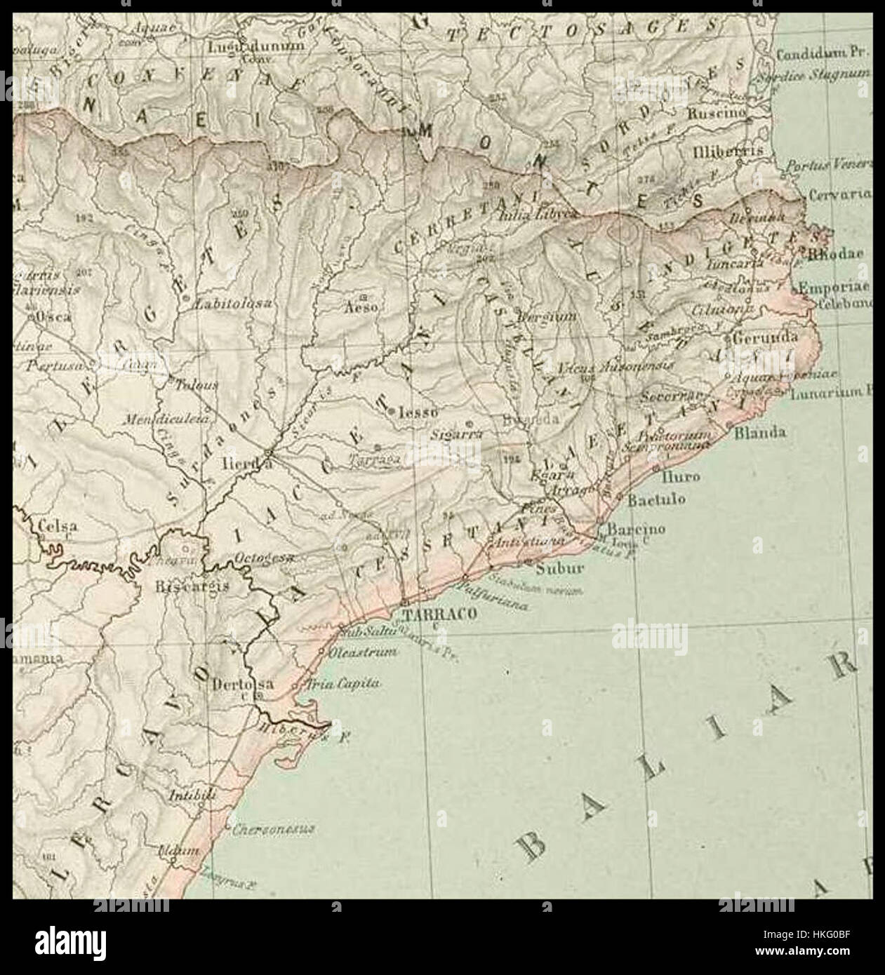 Roman map iberian peninsula hi-res stock photography and images - Alamy