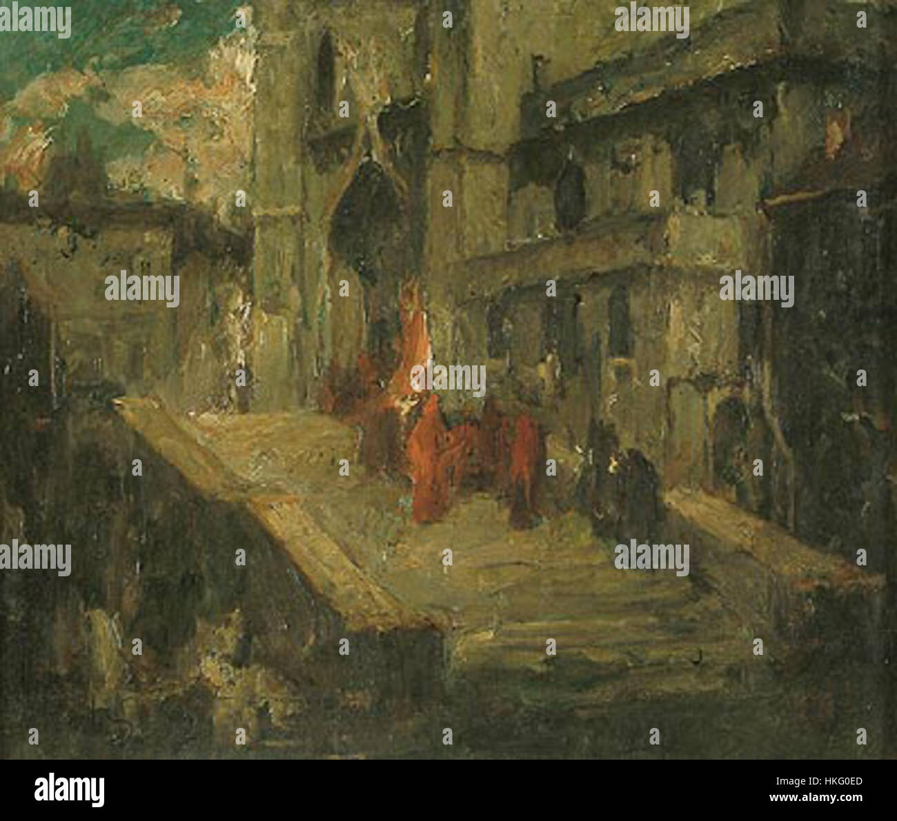 *Prozession* by Paul Wendling depicts a procession, capturing the ...