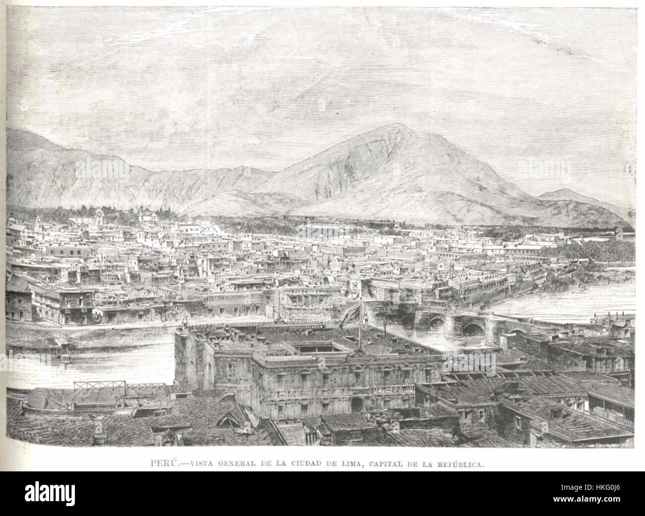 The 1879 painting of Lima captures the city during a pivotal moment in ...