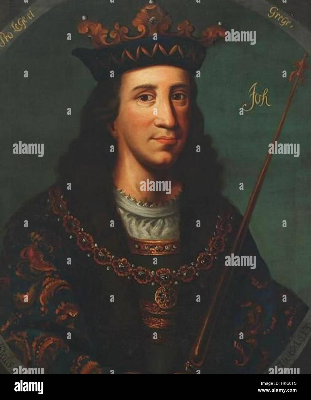 *Hans of Denmark* is a historical painting that portrays a figure from ...