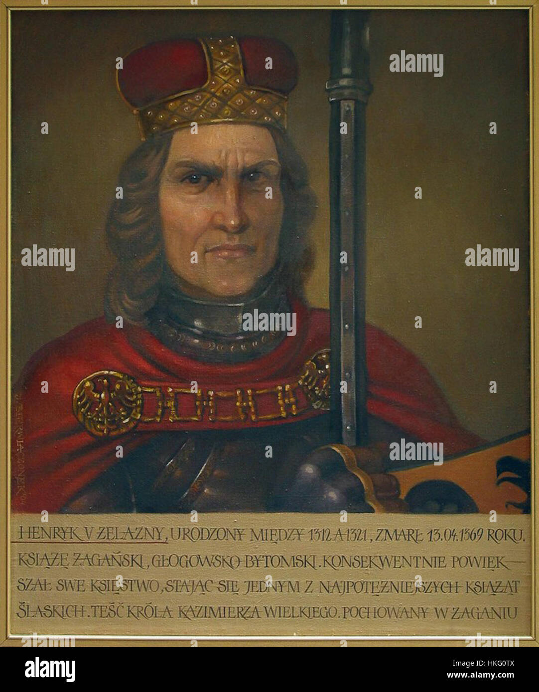 This historical artwork portrays Henry V of England, a key figure in ...