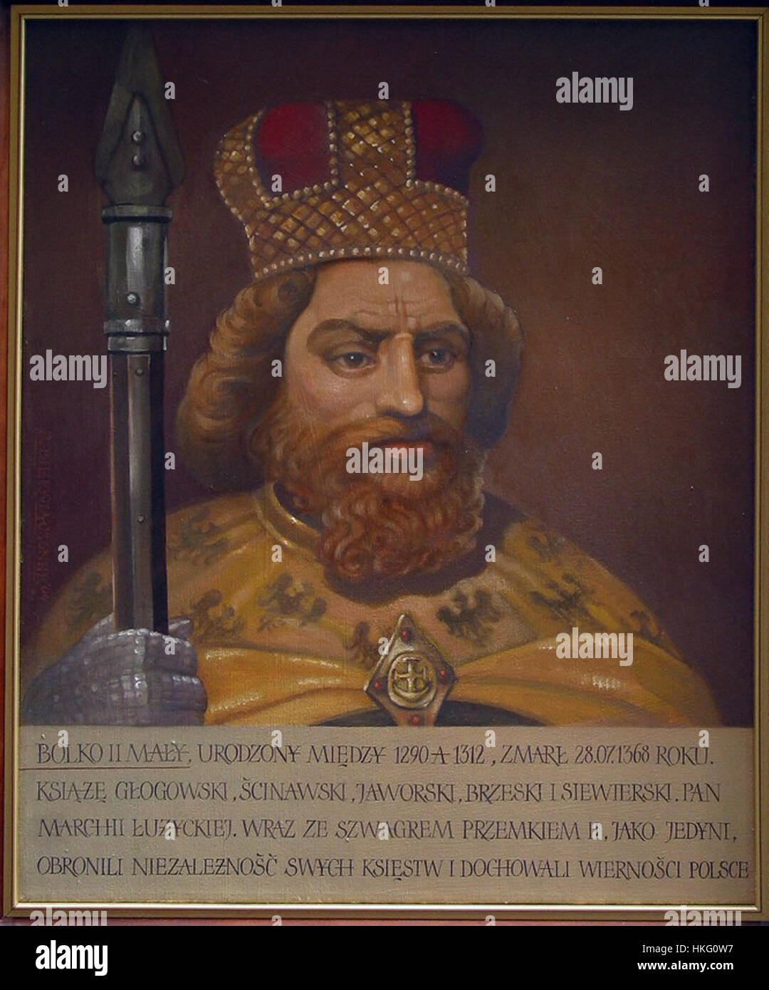 The painting 'Bolko II the Small' portrays the 13th-century Silesian ...