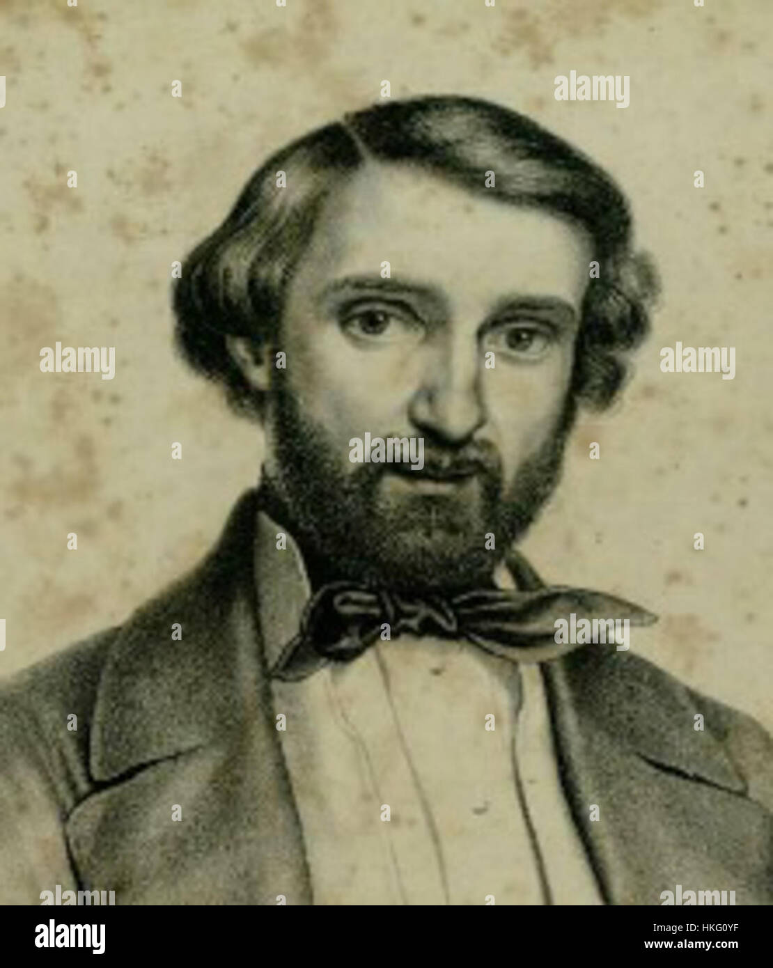 The 1840 portrait of Giuseppe Verdi, a renowned Italian composer ...