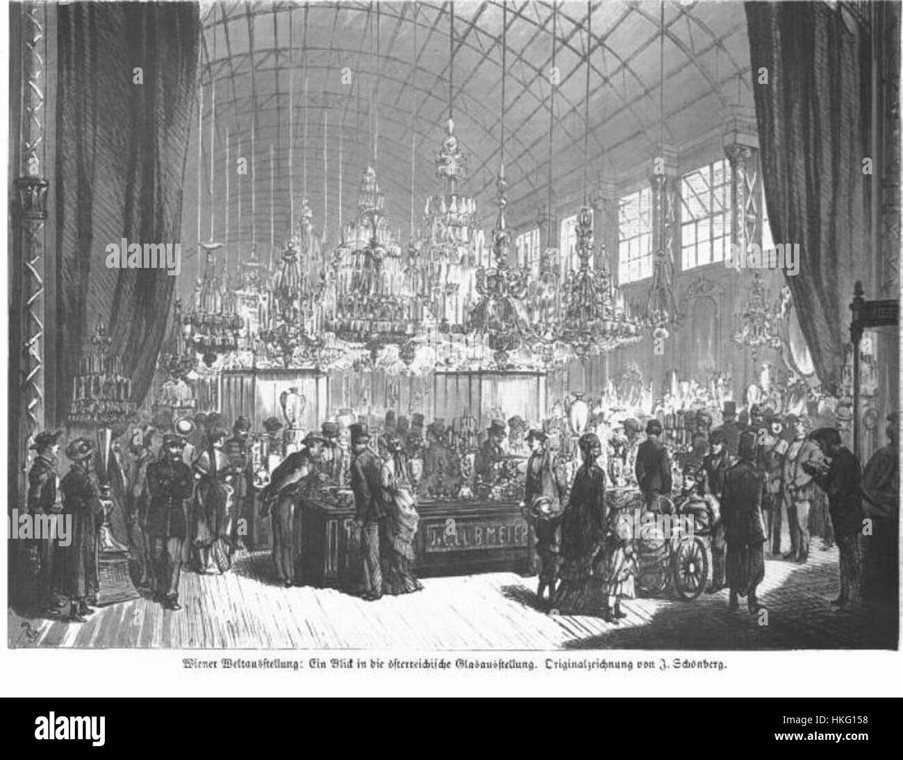 Showcasing craftsmanship in glass design Black and White Stock Photos ...