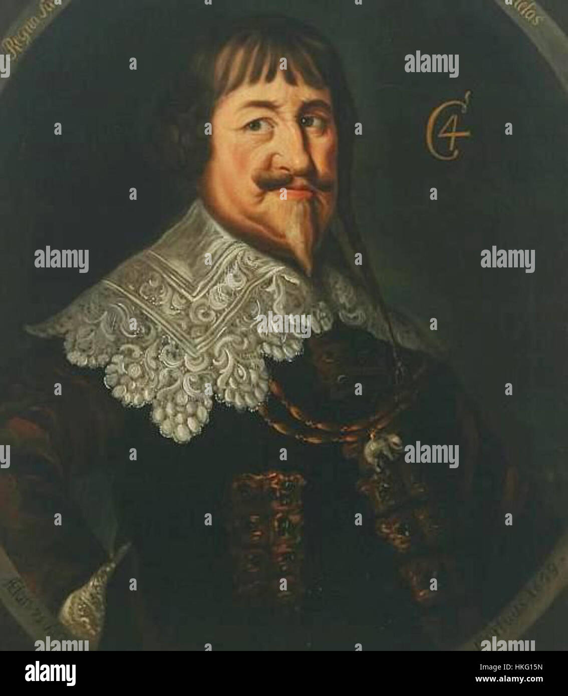 This portrait of Christian IV of Denmark, painted during his reign ...
