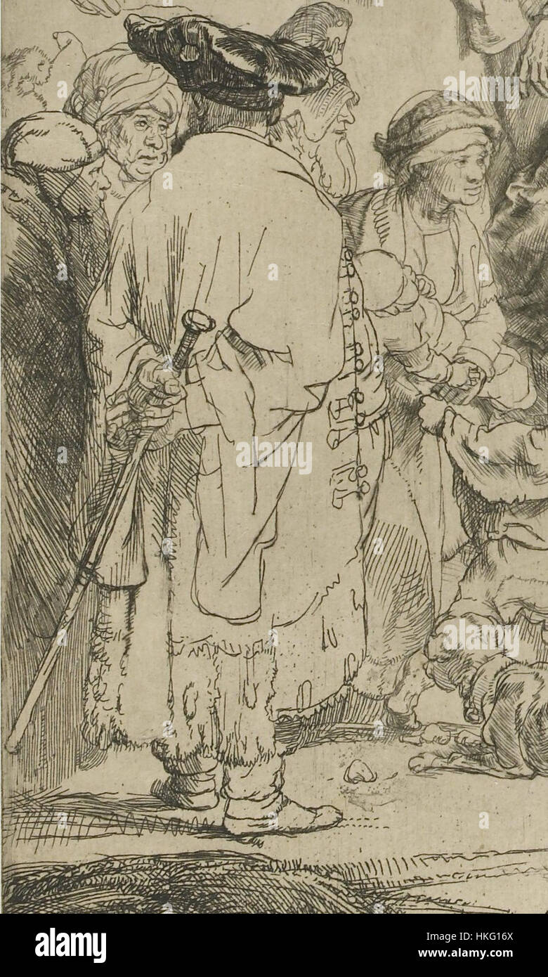 The 'Hundred Guilder Print Part 2' by Rembrandt, known for its ...