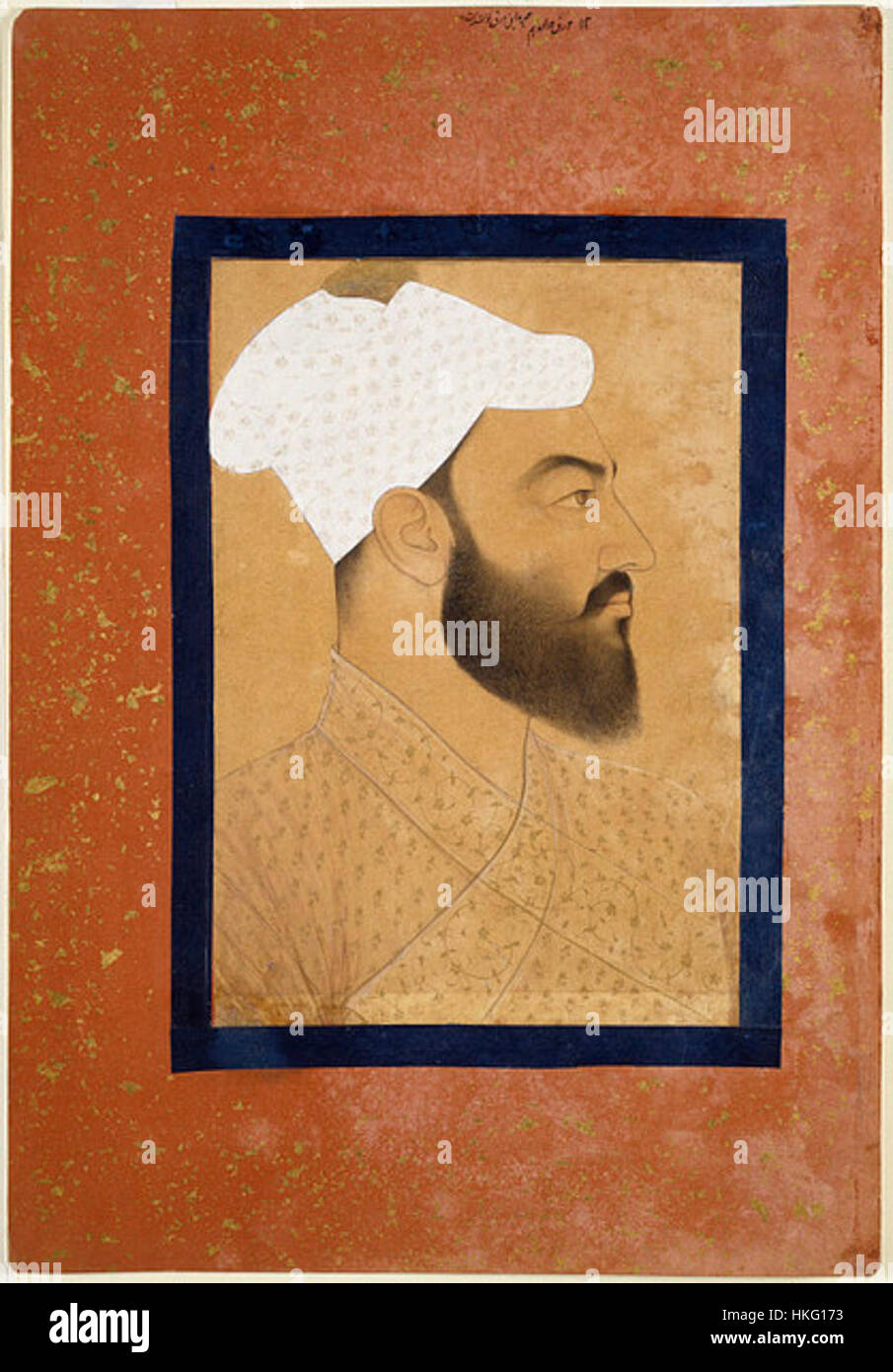 This painting of Bahadur Shah I, the Mughal emperor of India, captures ...