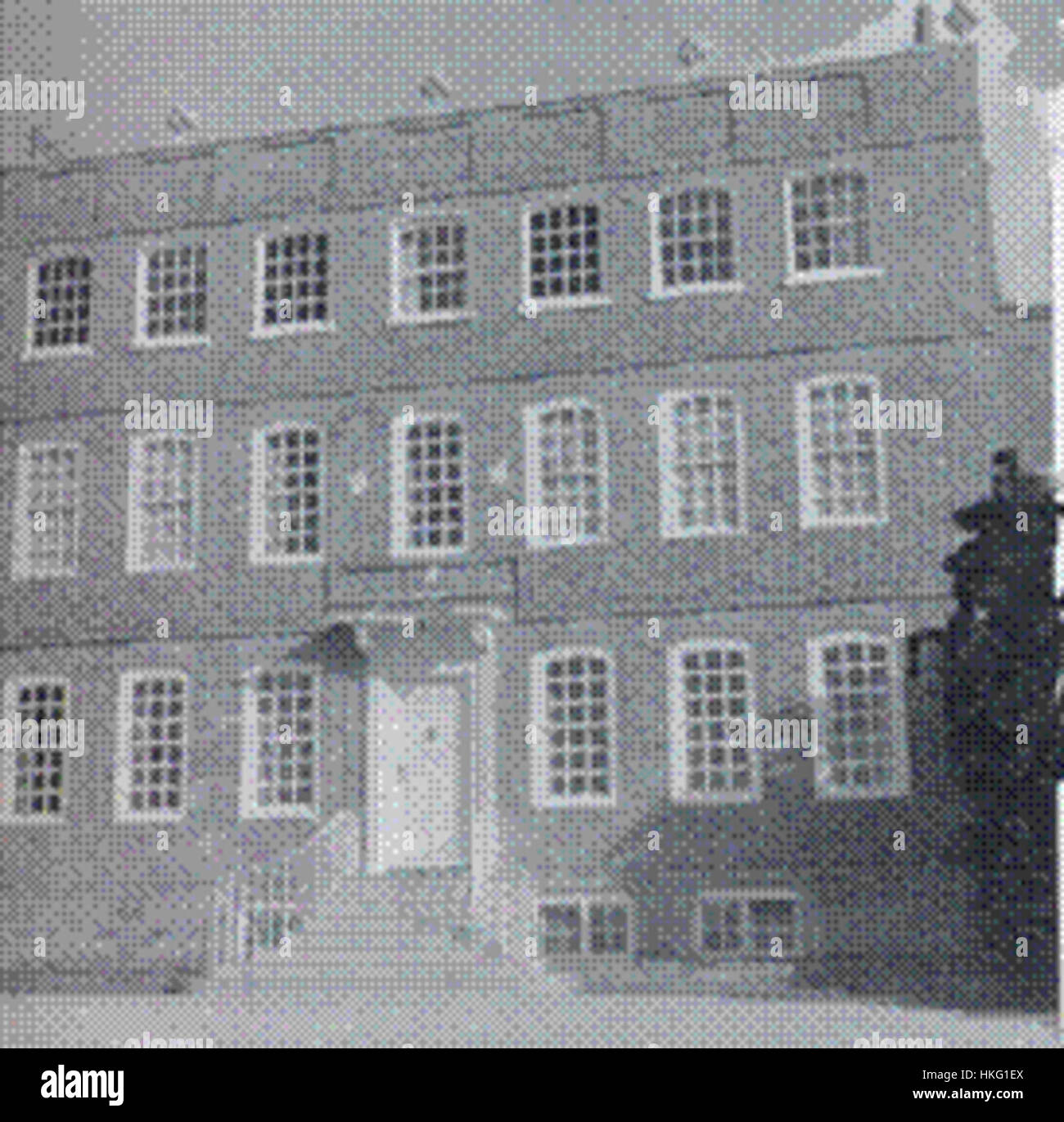 Eggington House is depicted in this artwork, showcasing its ...